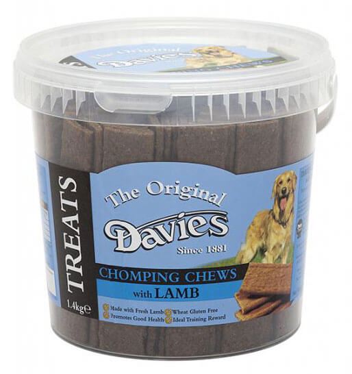 Dog Delights Lamb Sticks CHOMPING CHEWS TUB - (Beef, Lamb Or Chicken ...